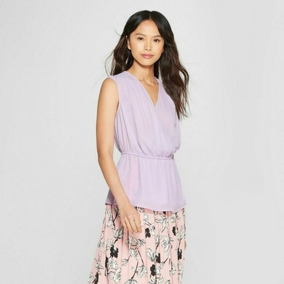 Who What Wear | Tops | Nwt Who What Wear Lilac Crossover Top T73 | Poshmark